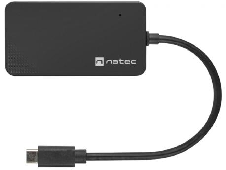 NATEC SILKWORM, USB 3.0 Type-C Hub, 4x Type-A, dužina kabla 15 cm (NHU-1343)