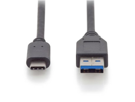 DIGITUS Kabl USB-C na USB-A 1m crni