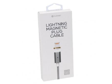 Platinet Lightning USB kabl sa magnetom, 1.2m (Sivi) PUCMPIP1S