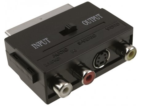 FAST ASIA Adapter Scart - 3xRCA + S-Video crni