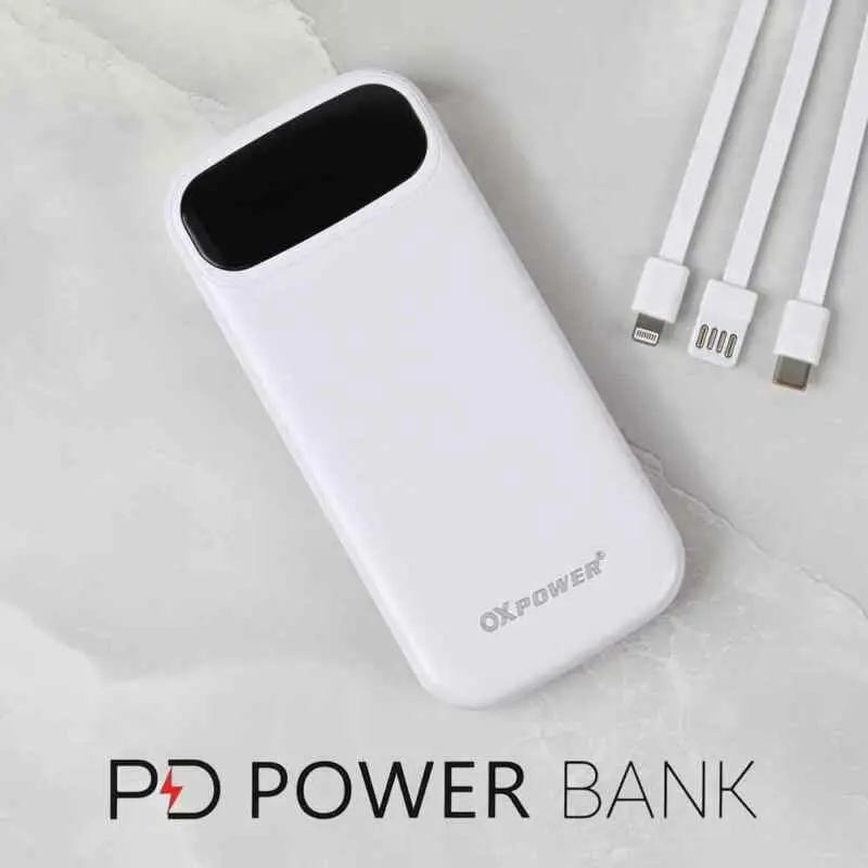 Power bank prenosiva baterija Oxpower PDC23 20000mAh bela