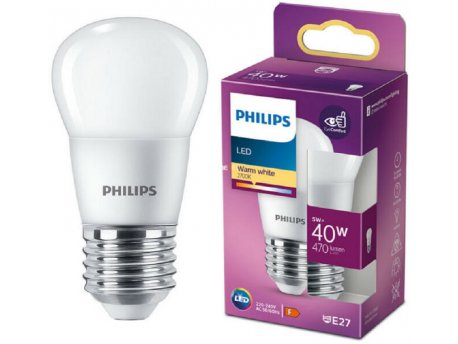 PHILIPS LED sijalica 5.5W(40W) P45 E27 WW FR ND 1PF/10,17970