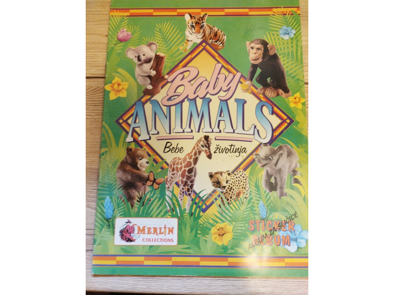 BABY ANIMALS (prazan album i komplet set slicica)