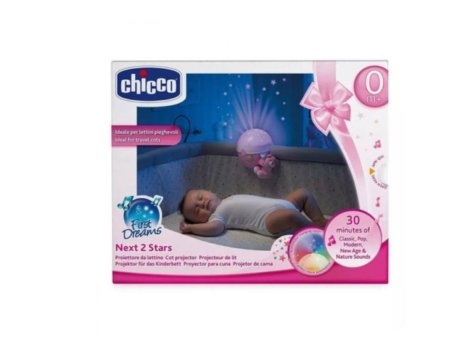 CHICCO Projektor next 2 zvezde roza boja