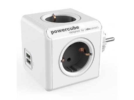 ALLOCACOC PowerCube Original USB 4xSchuko + dual USB 1202GY/DEOUPC