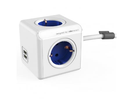 ALLOCACOC PowerCube Extended USB 4xSchuko + dual USB, kabl duž.1,5m