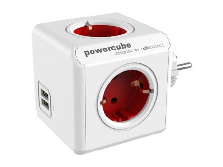ALLOCACOC PowerCube Original USB 4xSchuko + dual USB 1202RD/DEOUPC