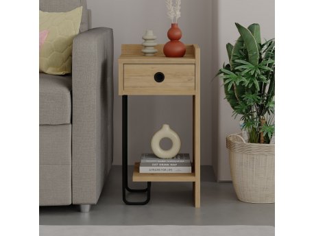 HANAH HOME Noćni stočić Sirius Right Oak