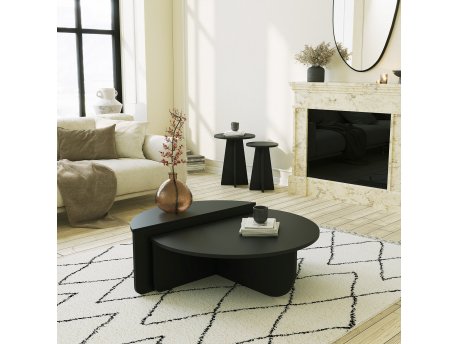 HANAH HOME Sto za dnevnu sobu Podium Black