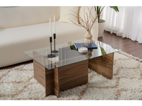 HANAH HOME Sto za dnevnu sobu Vetrino Walnut
