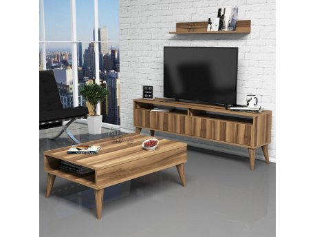 HANAH HOME Set za dnevnu sobu Best Walnut
