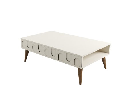 HANAH HOME Sto za dnevnu sobu Lyon 34 Cream Walnut