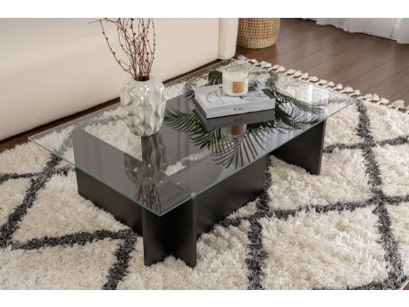 HANAH HOME Sto za dnevnu sobu Flavio Wooden Black