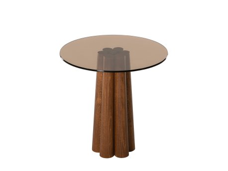 HANAH HOME Sto za dnevnu sobu Thales Bronze Walnut