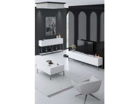 HANAH HOME Set za dnevnu sobu Lord White Silver