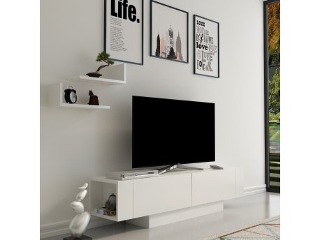 HANAH HOME TV polica Matera White White (875ZNA3001)