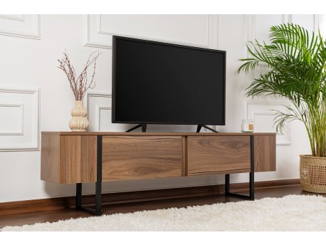HANAH HOME TV polica Serenity Walnut Black