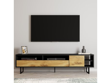 HANAH HOME TV polica Luga Black Oak