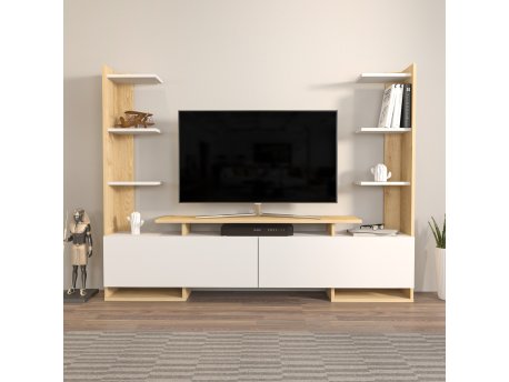 HANAH HOME TV polica Ava Oak White