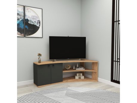 HANAH HOME TV polica Termera Atlantic Pine Anthracite