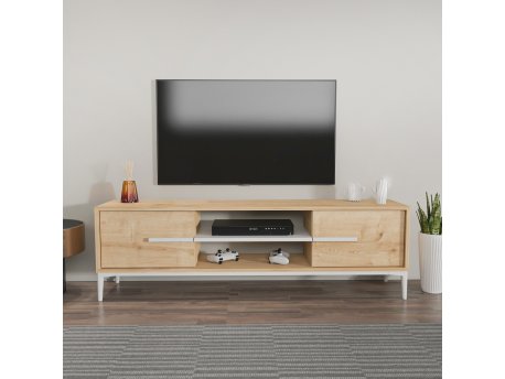 HANAH HOME TV polica Eslem Oak White