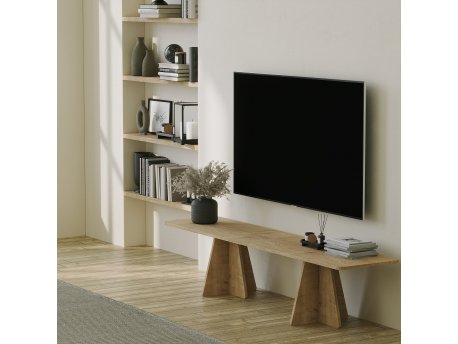HANAH HOME TV polica Mushroom Sapphire Oak
