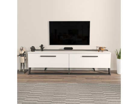 HANAH HOME TV polica Astrid White Black