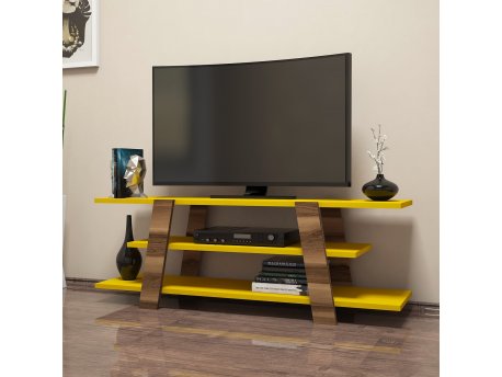 HANAH HOME TV polica Flower Walnut Yellow (845HCT3040)