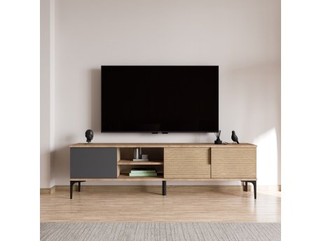HANAH HOME TV polica Tarz Anthracite Oak