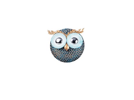 WALLXPERT Zidna dekoracija Owl 3 Silver