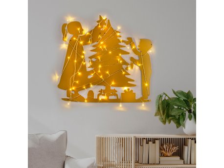 WALLXPERT Zidna dekoracija XMASGOLD 016