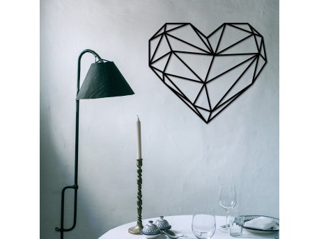 WALLXPERT Zidna dekoracija Heart Metal Decor