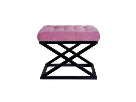 Atelier del Sofa Tabure Capraz Black Fuchsia