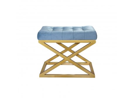 Atelier del Sofa Tabure Capraz Gold Turquoise