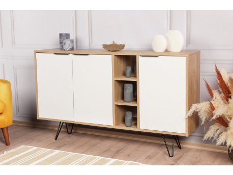 HANAH HOME Komoda Clara Console Oak White