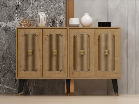 HANAH HOME Komoda Desarı Sapphire Oak Gold