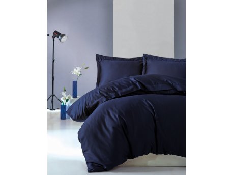 L`ESSENTIEL MAISON Satenska posteljina (135x200) Elegant Dark Blue