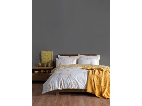 L`ESSENTIEL MAISON Ranforce posteljina (135 x 200) Meltem Yellow