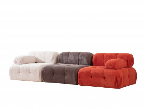 Atelier del Sofa Sofa Doblo 3 Seater ( L1 O1 1R) Multicolor