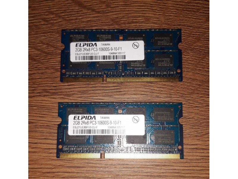 Elpida 2x2gb ddr3 1333mhz