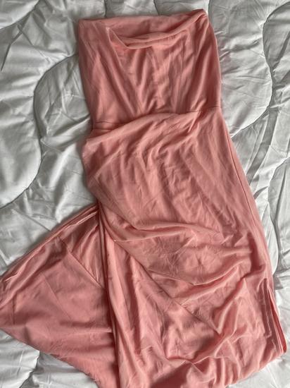 Uska duga haljina sa žicama i etiketom