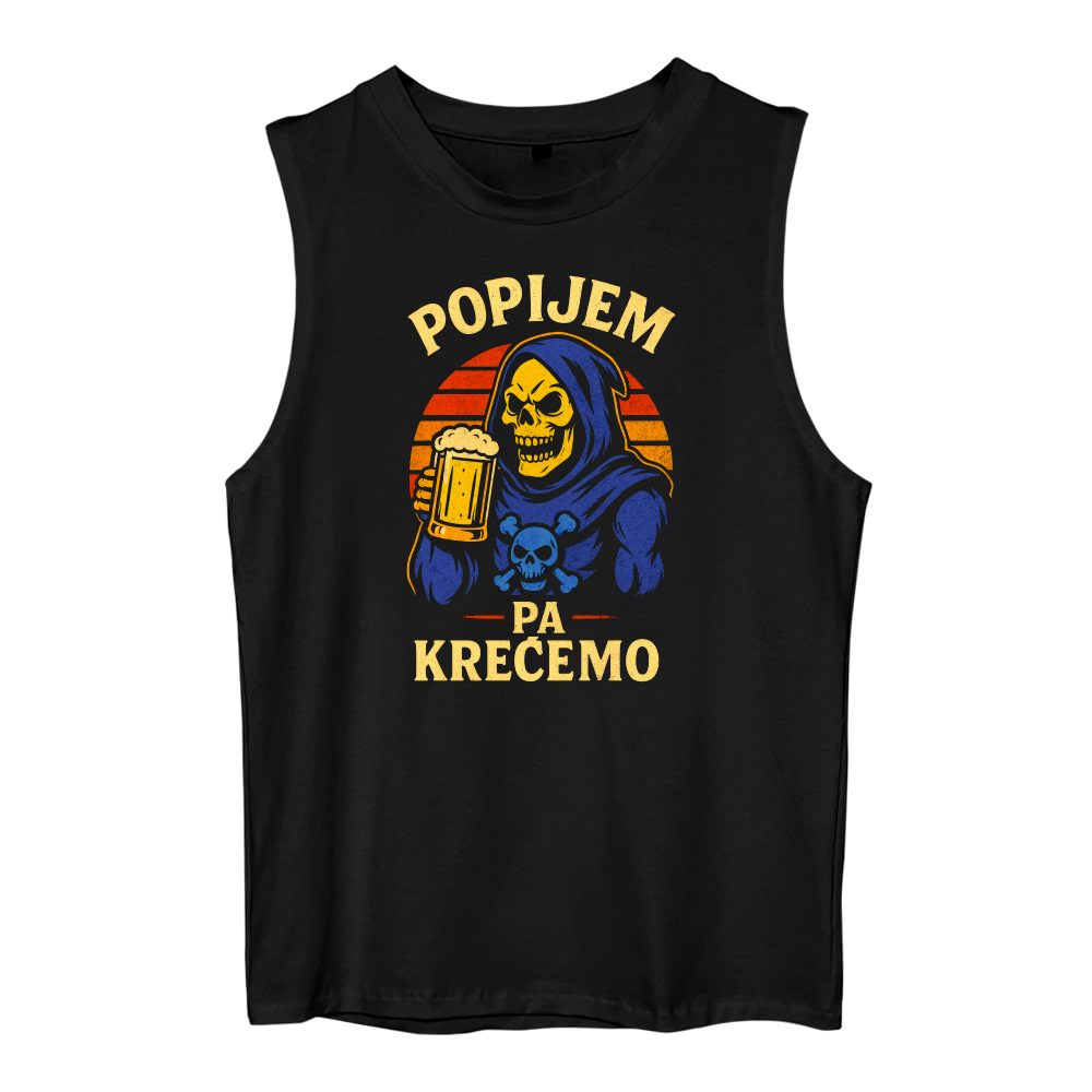 Popijem pa Krecemo Skeletor - Atlet Majica
