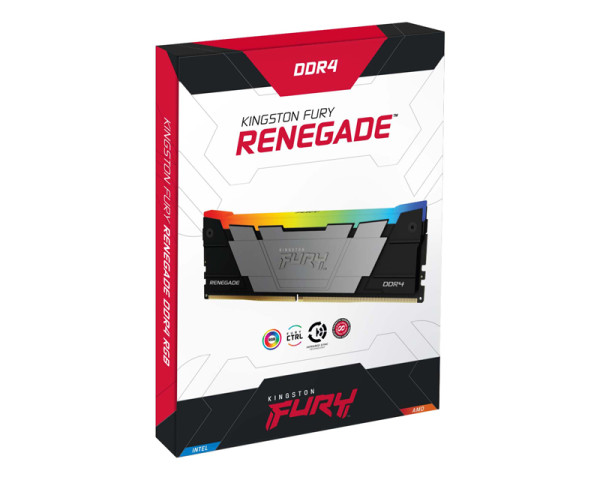 KINGSTON DIMM DDR4 32GB 3200MTs KF432C16RB2A32 FURY Renegade RGB Black XMP