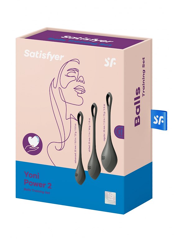 Satisfyer Vaginalne kuglice – Yoni Power 2 Black