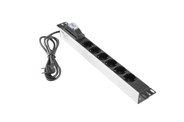 220V razvodni PDU panel 191U sa 6 utičnih mesta,kabl 2.5m Mirsan MR.PRZ6S.SC