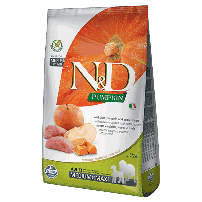 N&D Pumpkin Medium/Maxi Adult, Divlja Svinja & Jabuka