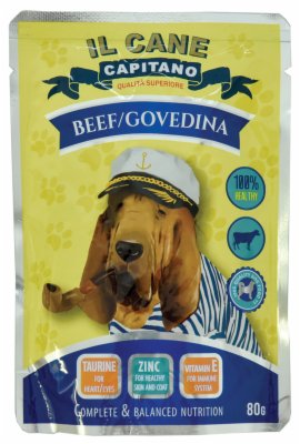 HRANA ZA PSE GOVEDINA CAPITANO 80G