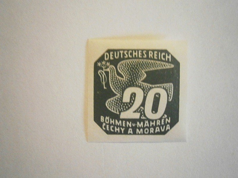 NEMAČKA OKUPACIJA ČEŠKE i MORAVSKE 1939. 20 HELERA