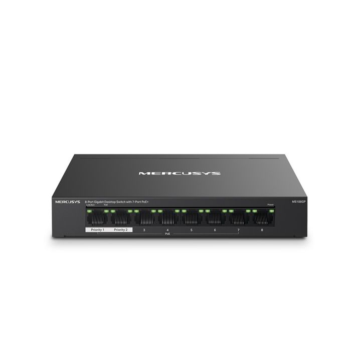 Mercusys MS108GP 8-portni gigabitni desktop switch sa 7-portnim PoE+
Mercusys MS108GP 8-portni gigabitni desktop switch sa 7-portnim PoE+