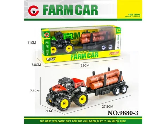 HK Mini Farmerski traktor Crveni